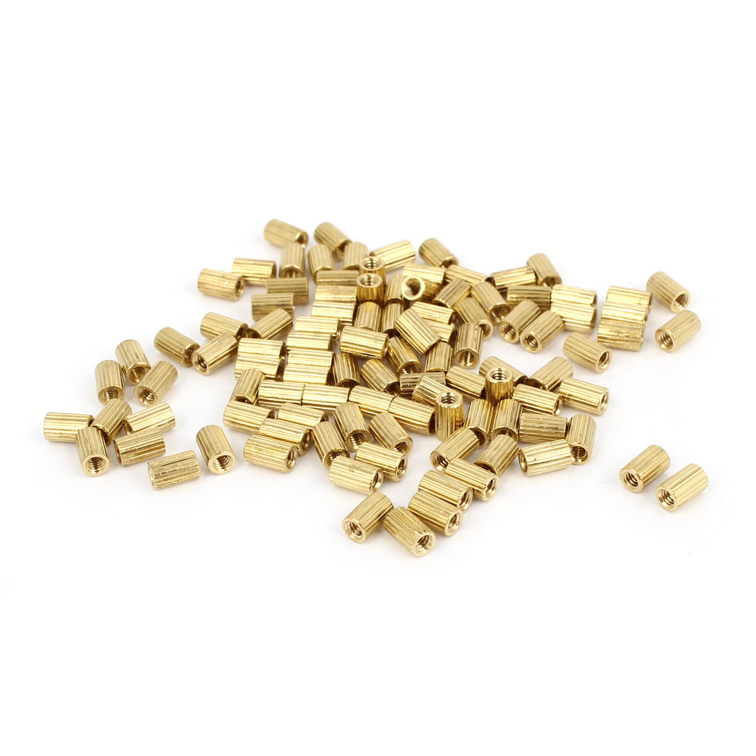 100pcs M2x5mm Hollow Pillar Column Ferrule Cylinder Brass Standoff ...