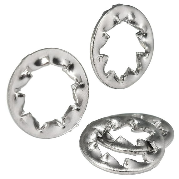 100pcs M6 Internal Tooth Star Washer Gaskets, 304 Stainless Steel ...