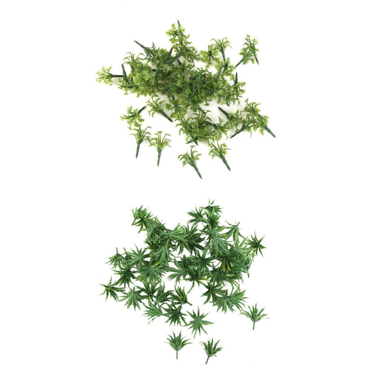 100pcs MODEL TRAIN SCENERY 2.5cm BUSH Shrubs HO OO Scale Wargame Park ...