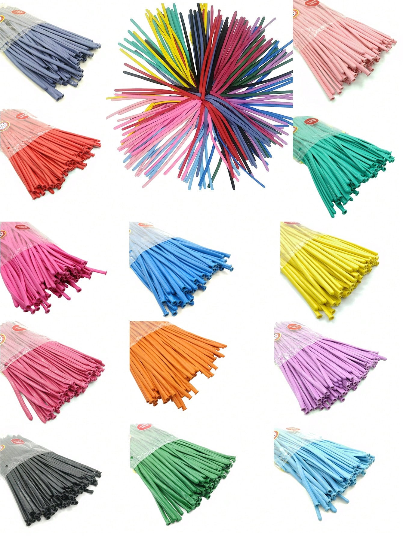 100pcs Magic Thickened Long Strip Balloon Twist Latex Balloons Shape ...