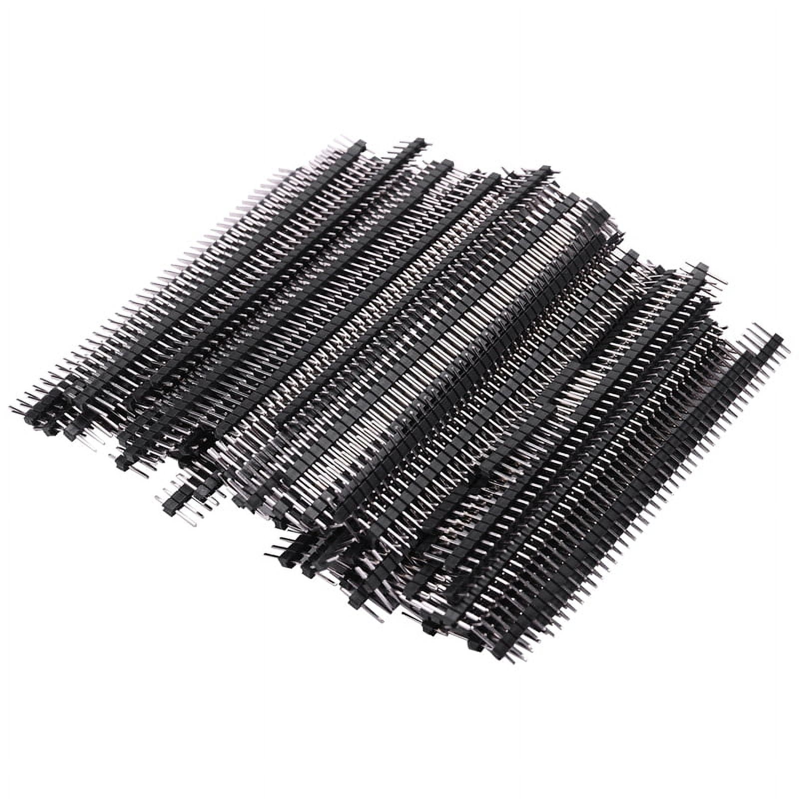 100pcs Male Header Pins, Straight Single Row 40 Pin 0.1 Inch (2.54mm ...