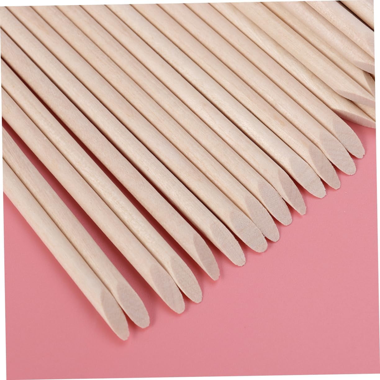 100pcs Manicure Sticks for Nails Orange Sticks for cuticles Wood ...