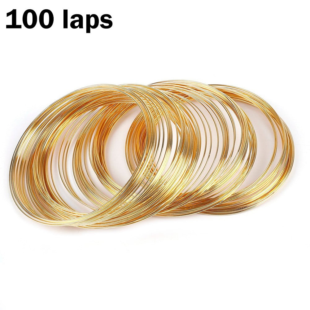 100pcs Memory Beading Wire DIY Handmade Headpiece Parts Bracelets ...