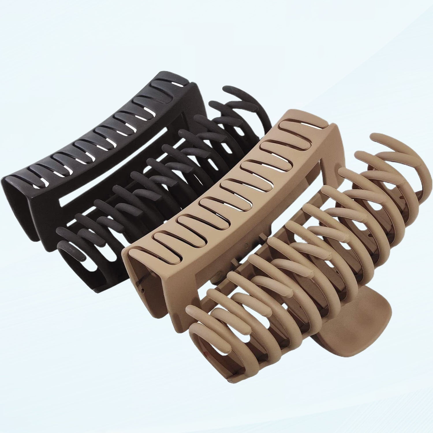 100pcs Metal ID Card Clips with Clear PVC Bands, High Quality Double ...