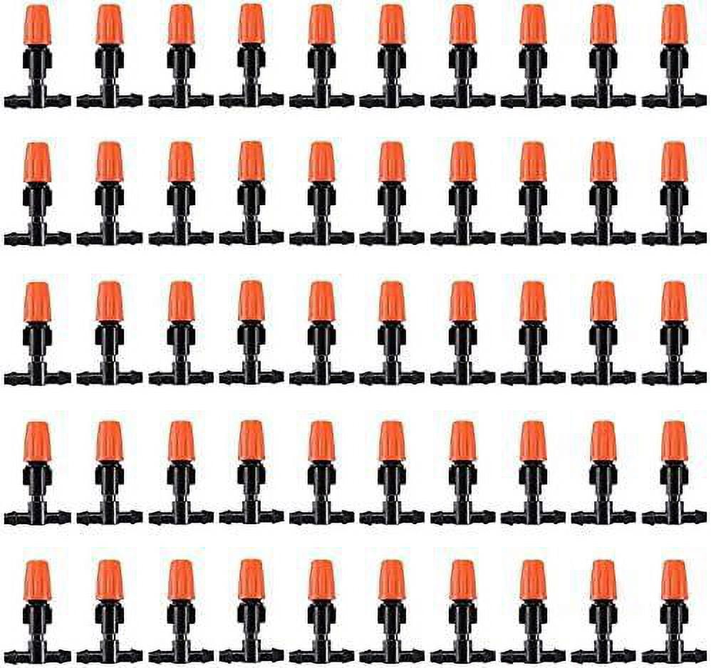 100pcs Micro Spray Adjustable Flow Irrigation Drippers,Adjustable Drip ...