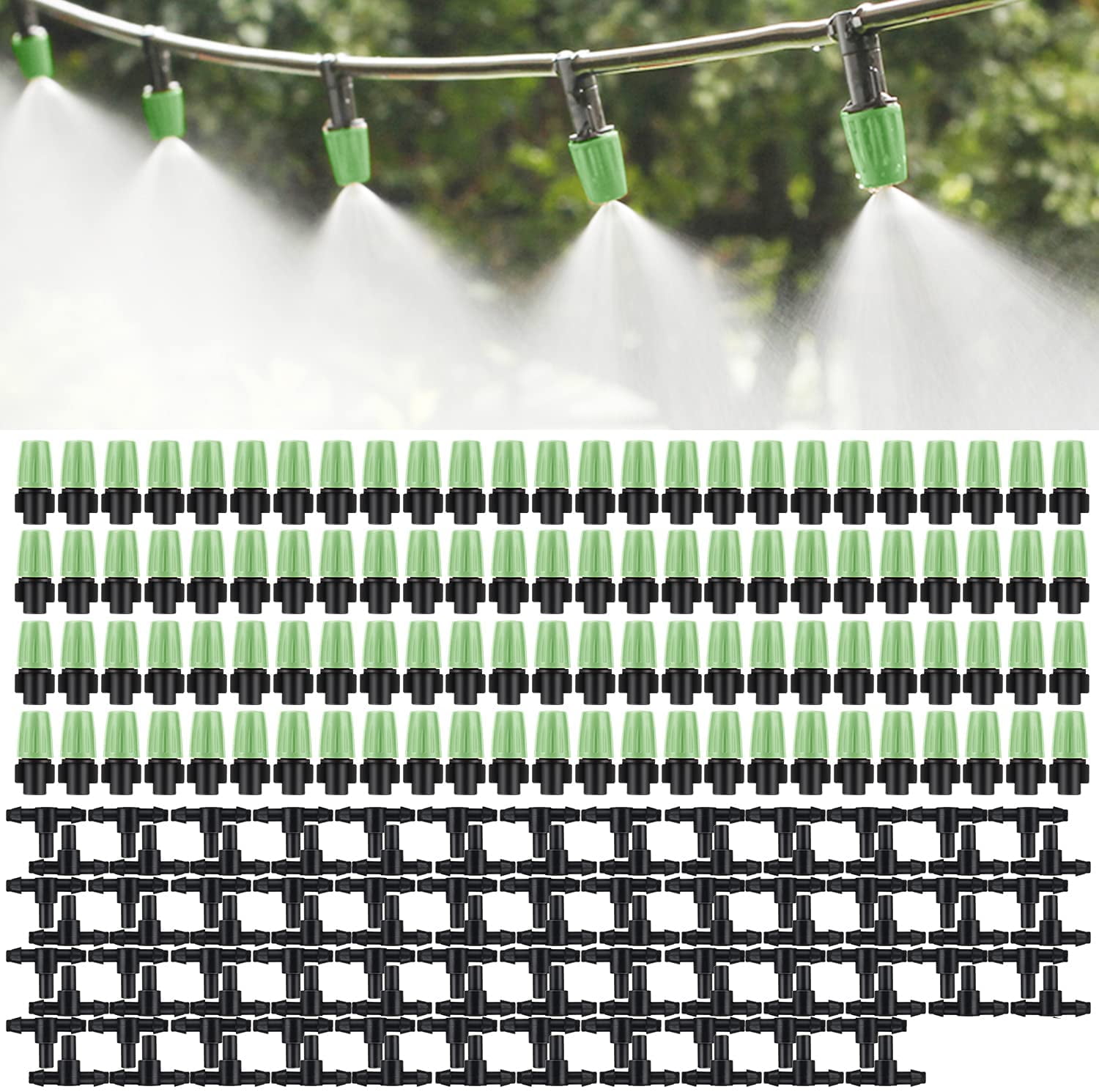 100pcs Micro Spray Adjustable Flow Irrigation Drippers, Garden ...