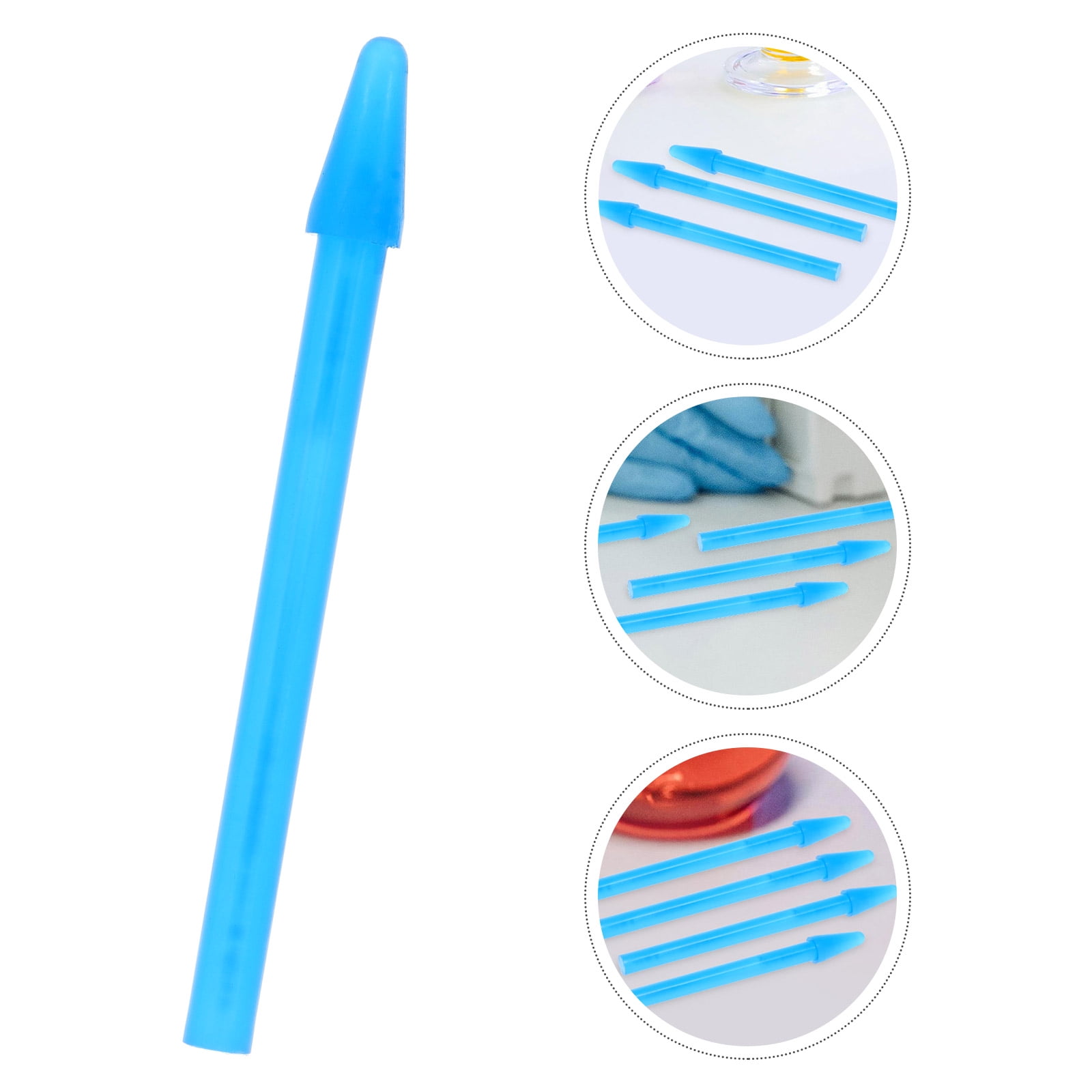 100pcs Microcentrifuge Tubes with Grinding Rods Clear Plastic Test Tube ...