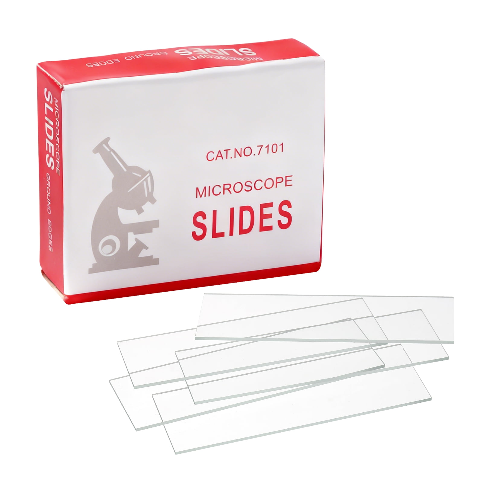 100pcs Microscope Slides, 1x3 Inch 7101 Glass Slides Blank Kit ...
