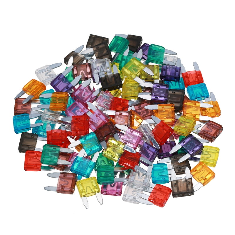 100pcs Mini Blade Fuses Auto Car Truck Assortment Fuse Kit 3A 5A 7.5A ...
