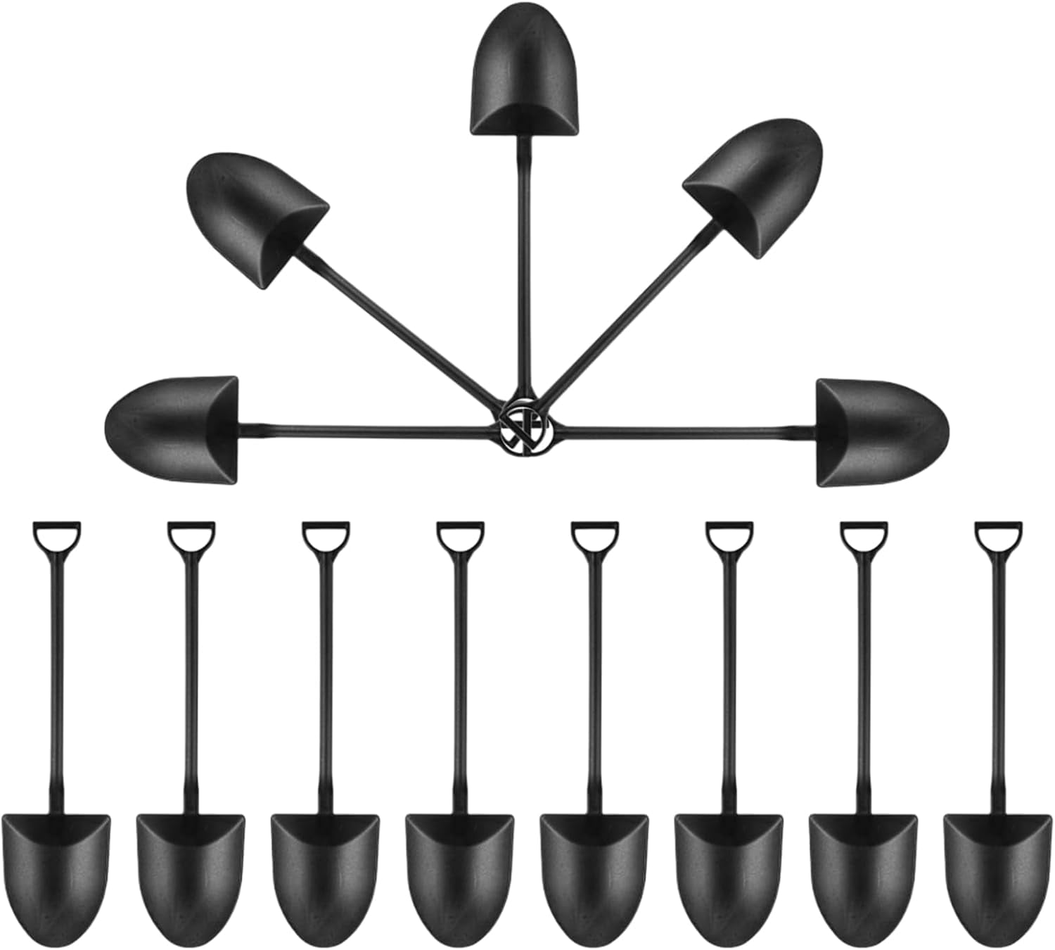 100pcs Mini Shovel Spoons for Desserts, Disposable Plastic Icecream Spoons Shovel Shape ...