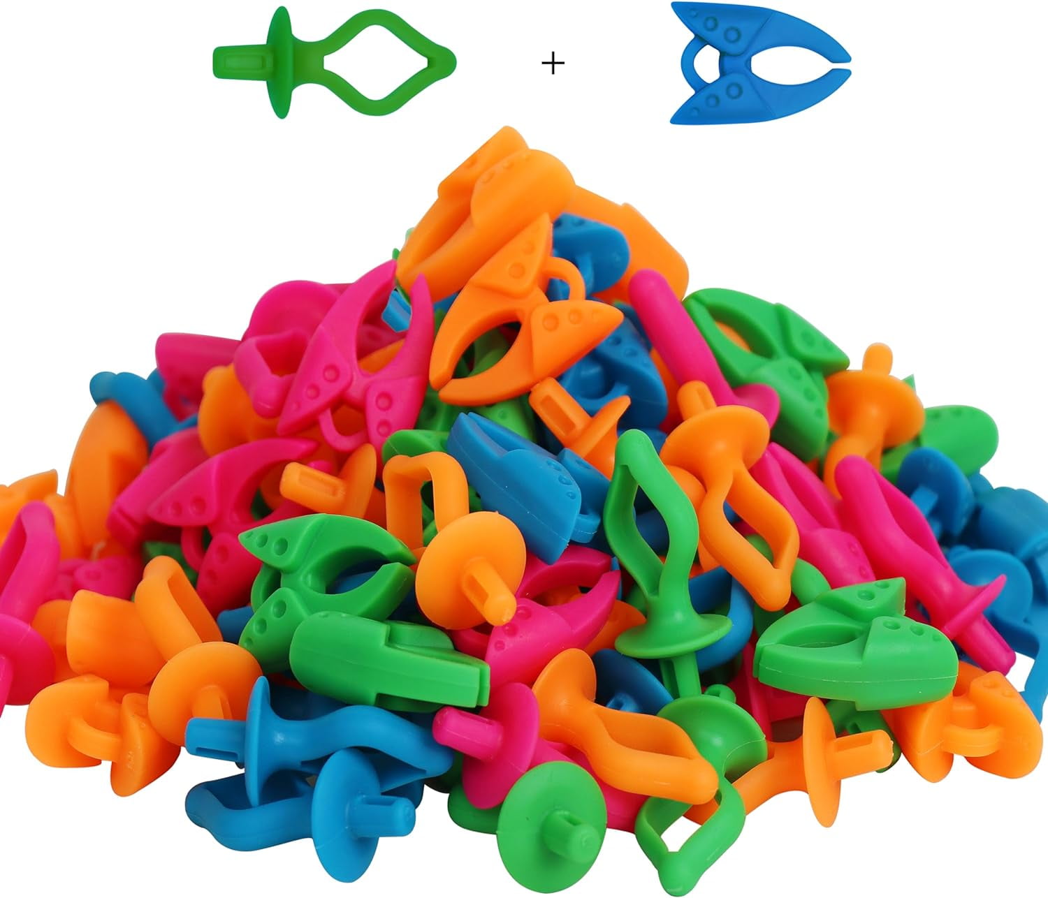 100pcs Mix Sewing Notion (50 Bobbin Holders + 50 Bobbin Clamps ...