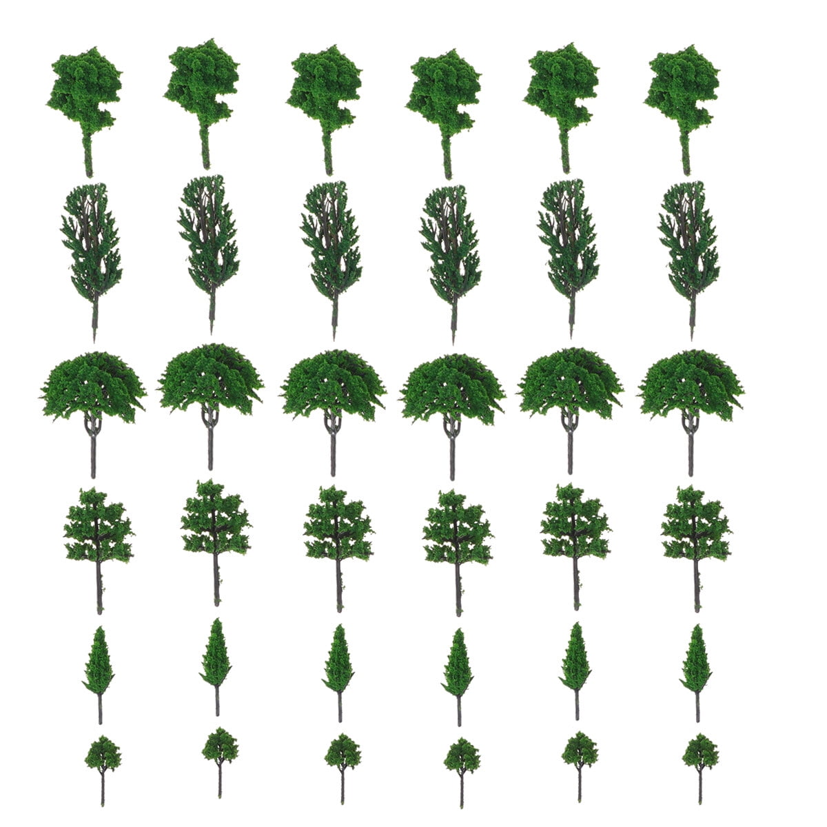100pcs Model Trees Artificial Tree Fake Plants Decorative Lifelike ...