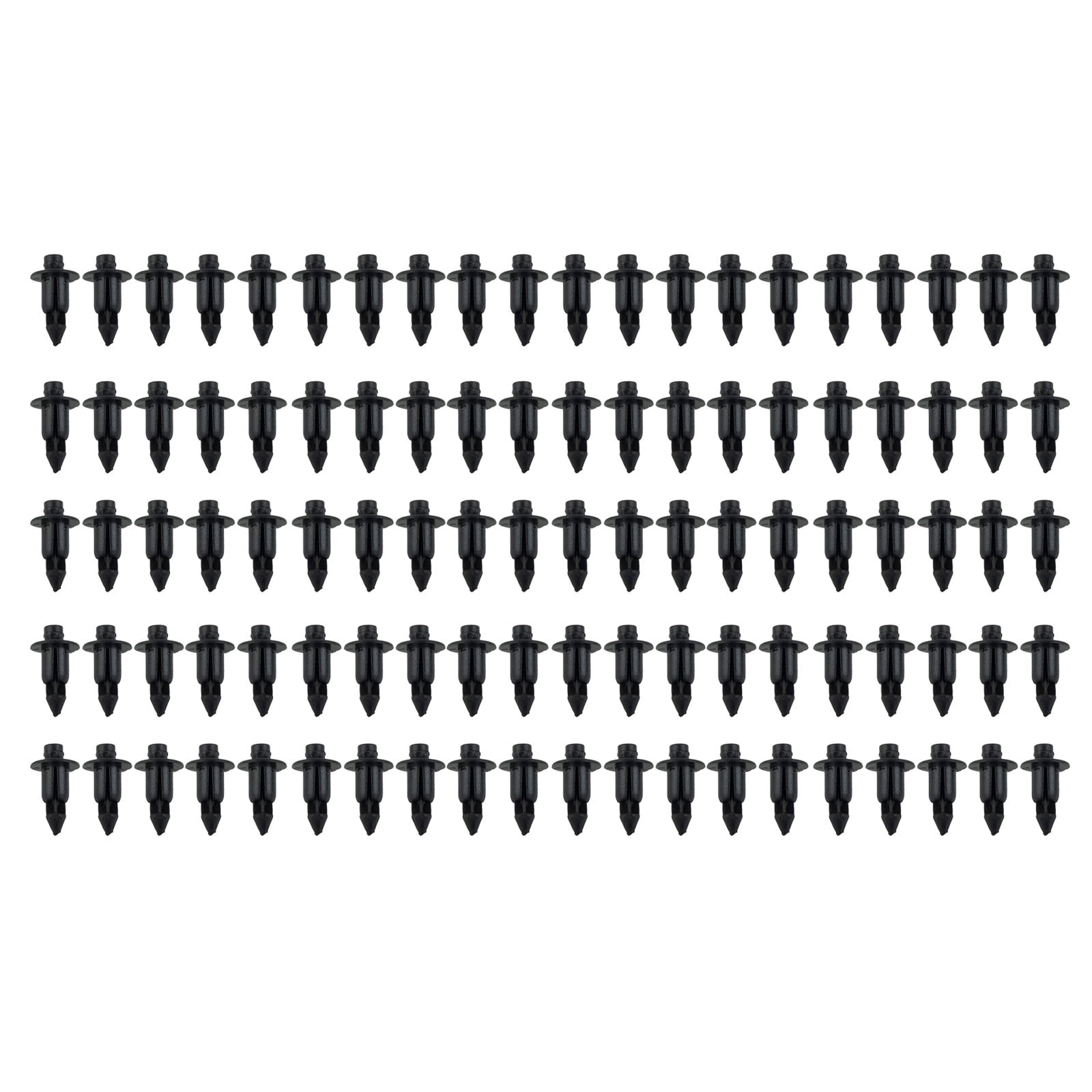100pcs Motorcycle Clips rusts Resistant Plastic Clips Rustproof Coated ...