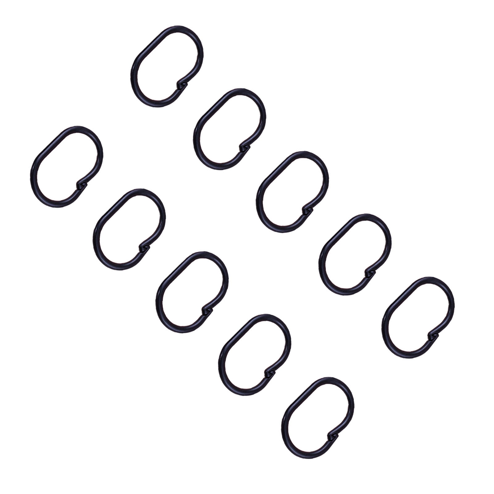 100pcs Multipurpose Plastic Shower Curtain Hooks Slip Resistant Design ...
