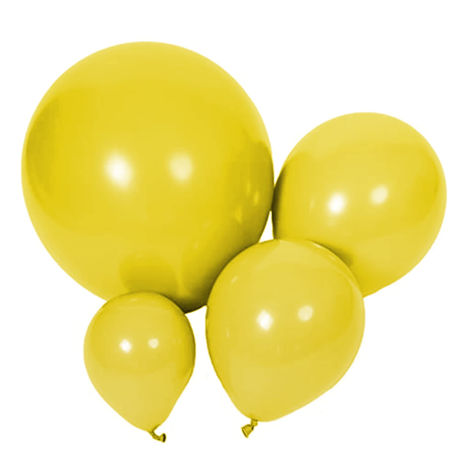 100pcs Mustard Yellow Balloons ZS23 18 inch +12 inch +10 inch +5 inch ...