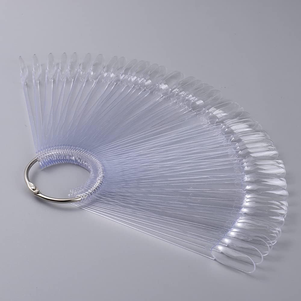 100pcs Nail Colour Display Sticks, Clear Nail Tips Sample for Nail Gel ...
