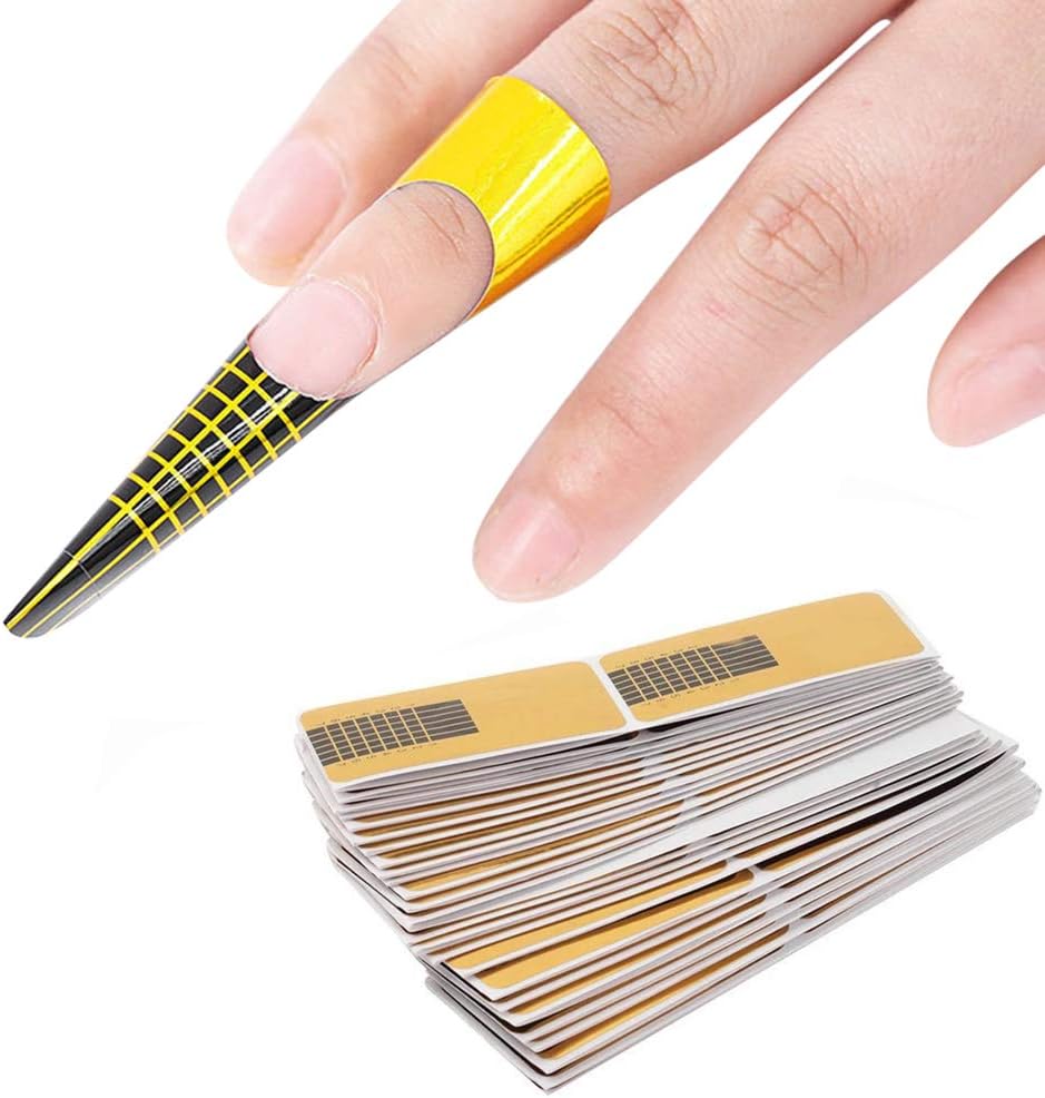 100pcs Nail Form Extension Sticker, Self-adhesive Nail Art Tips ...