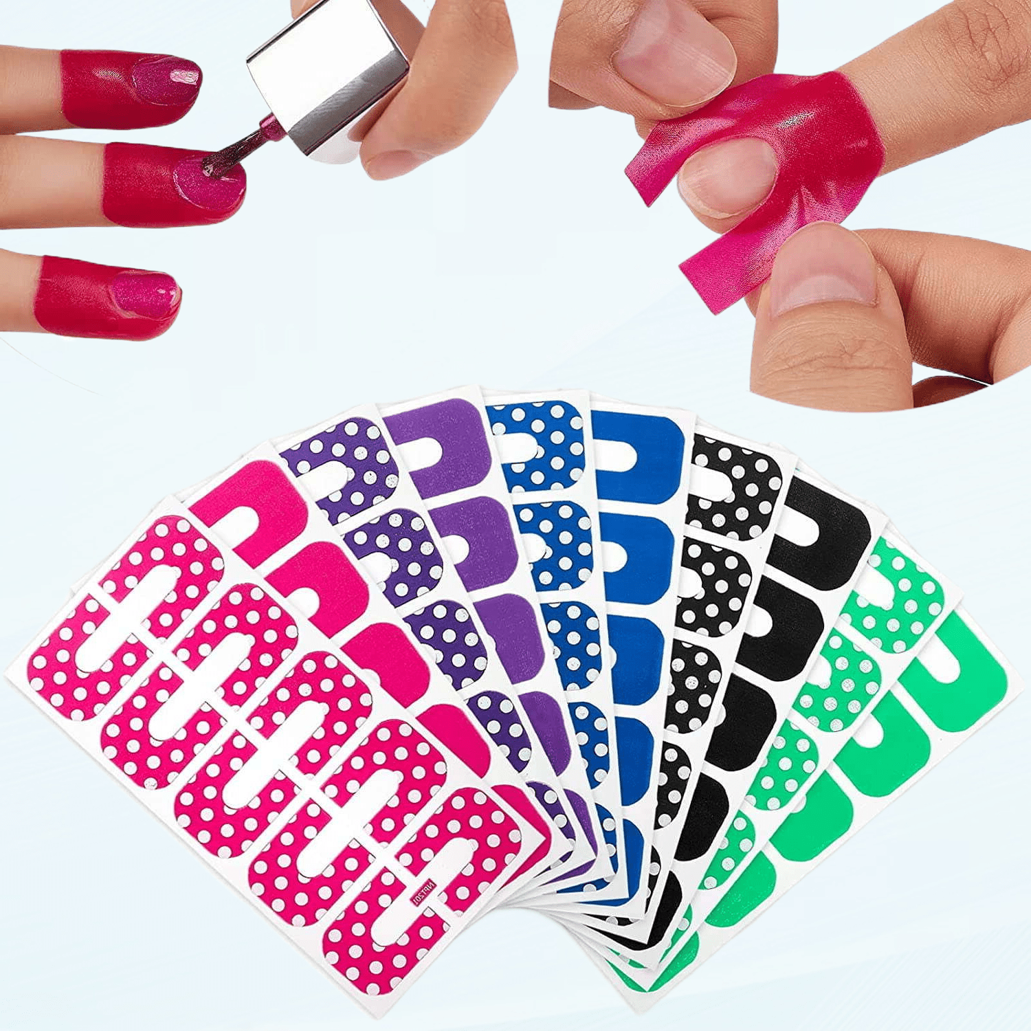 100pcs Nail Protector, Gel Nail Polish Protector For Fingers, Peel Off ...