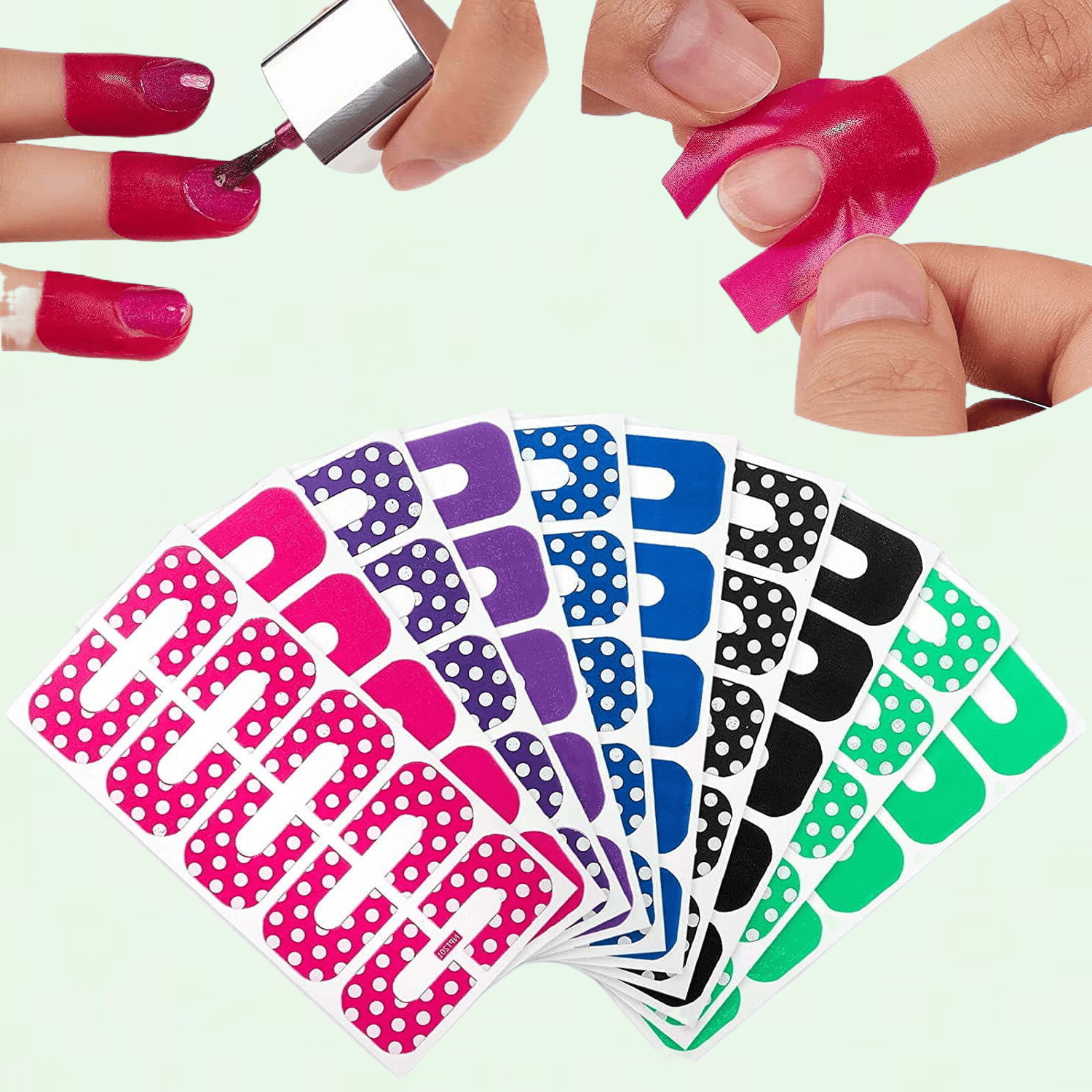 Nail Protector 100pcs - Gel Nail Polish Barrier, Peel Off Skin Cuticle ...