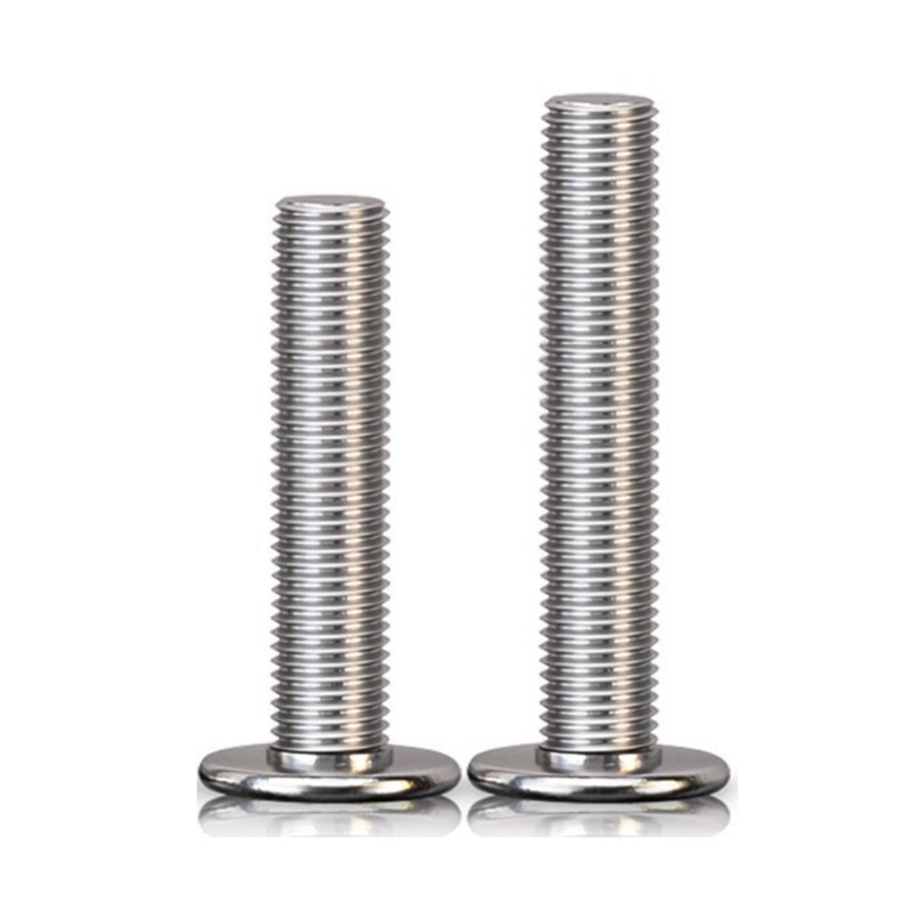 (100pcs) Nickel -Plated Carbon Steel Head Flat Tail Screws M3x10mm Head ...