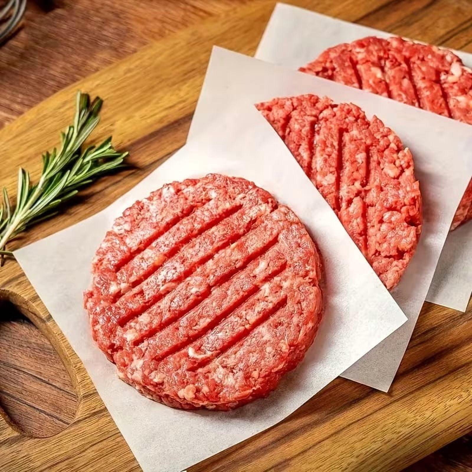100pcs Non-Stick Burger Paper | 4.72in Precut Freezer Paper for Easy ...