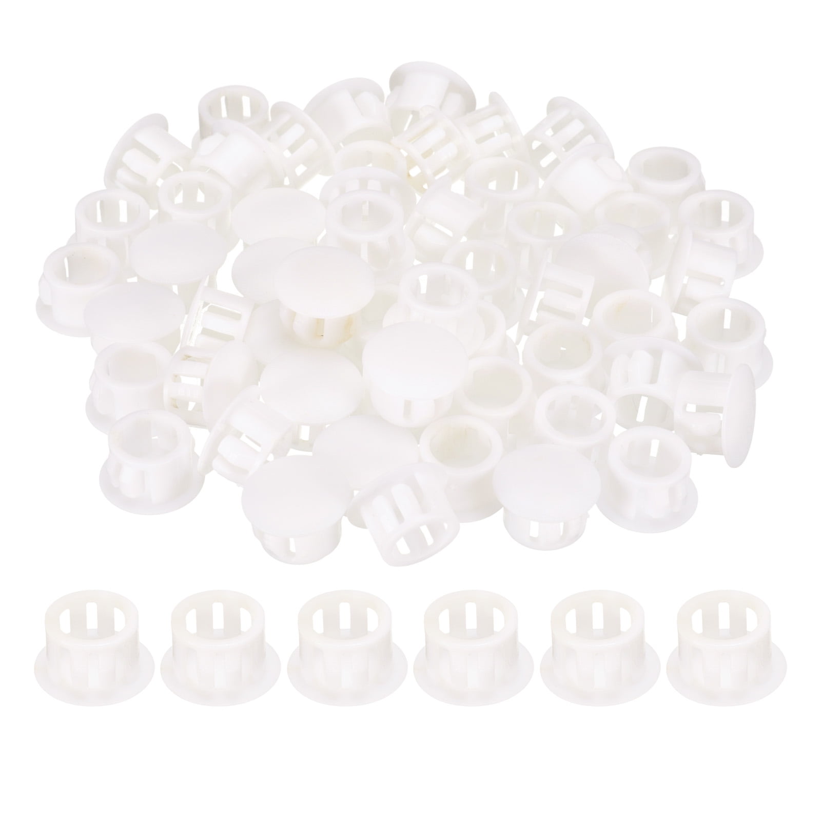 100pcs Nylon Plastic Hole Plugs, 1/2"(13mm) Round Drill Screw Hole ...