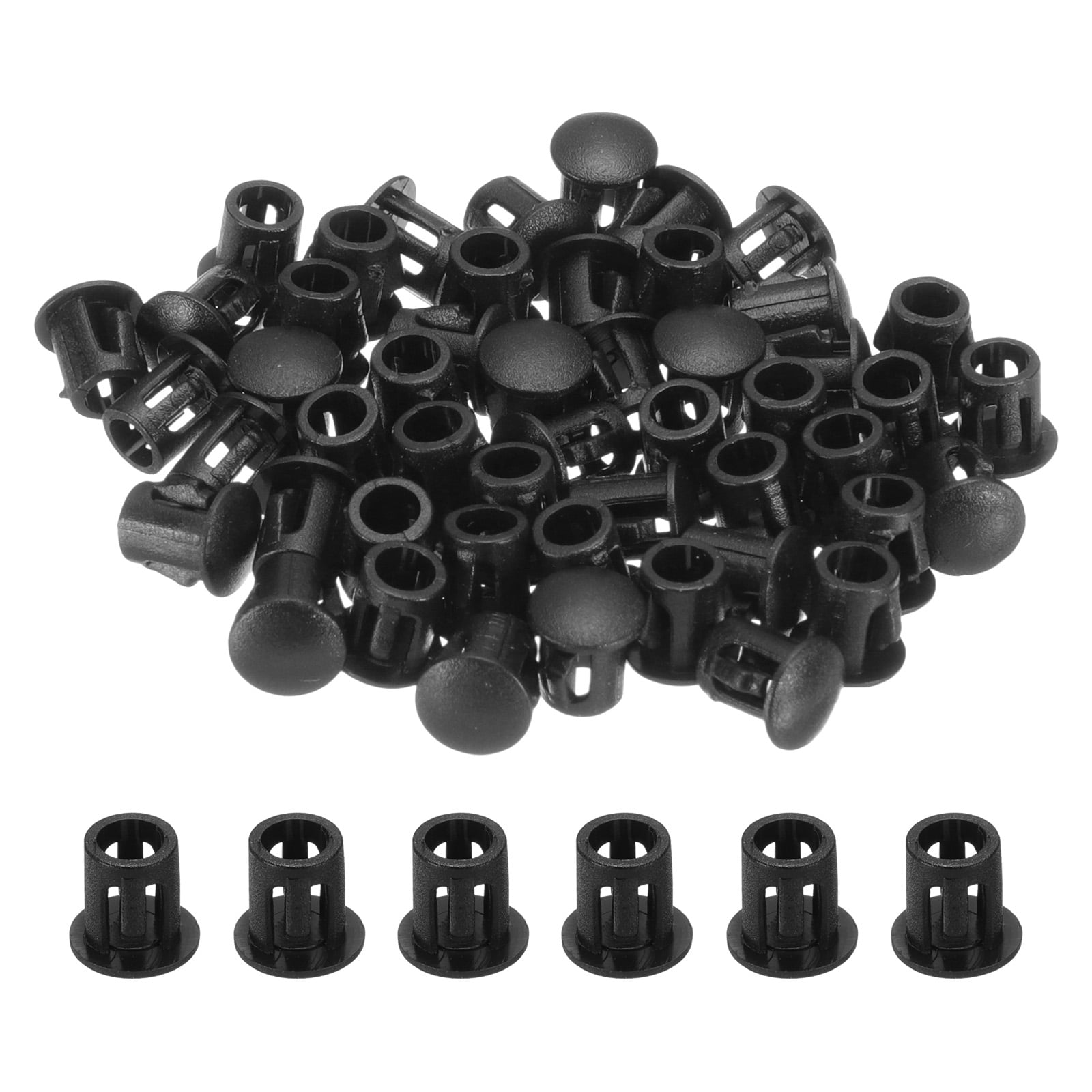 100pcs Nylon Plastic Hole Plugs, 1/5"(5mm) Round Drill Screw Hole Plugs ...