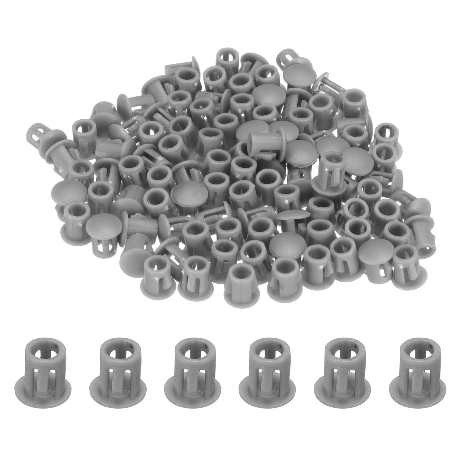 100pcs Nylon Plastic Hole Plugs, 1/5"(5mm) Round Drill Screw Hole Plugs ...