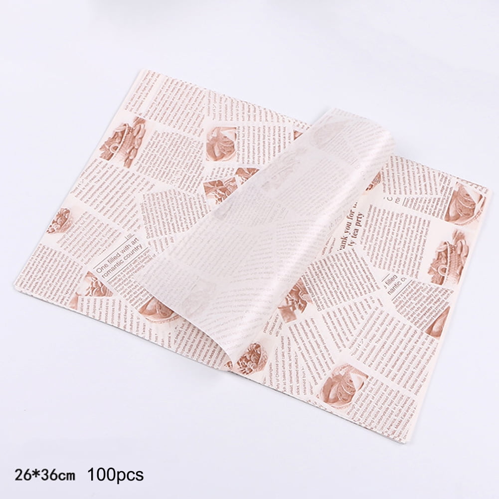 100pcs Oil-proof Greaseproof Papers for Baking Pastry Bread Sandwich ...