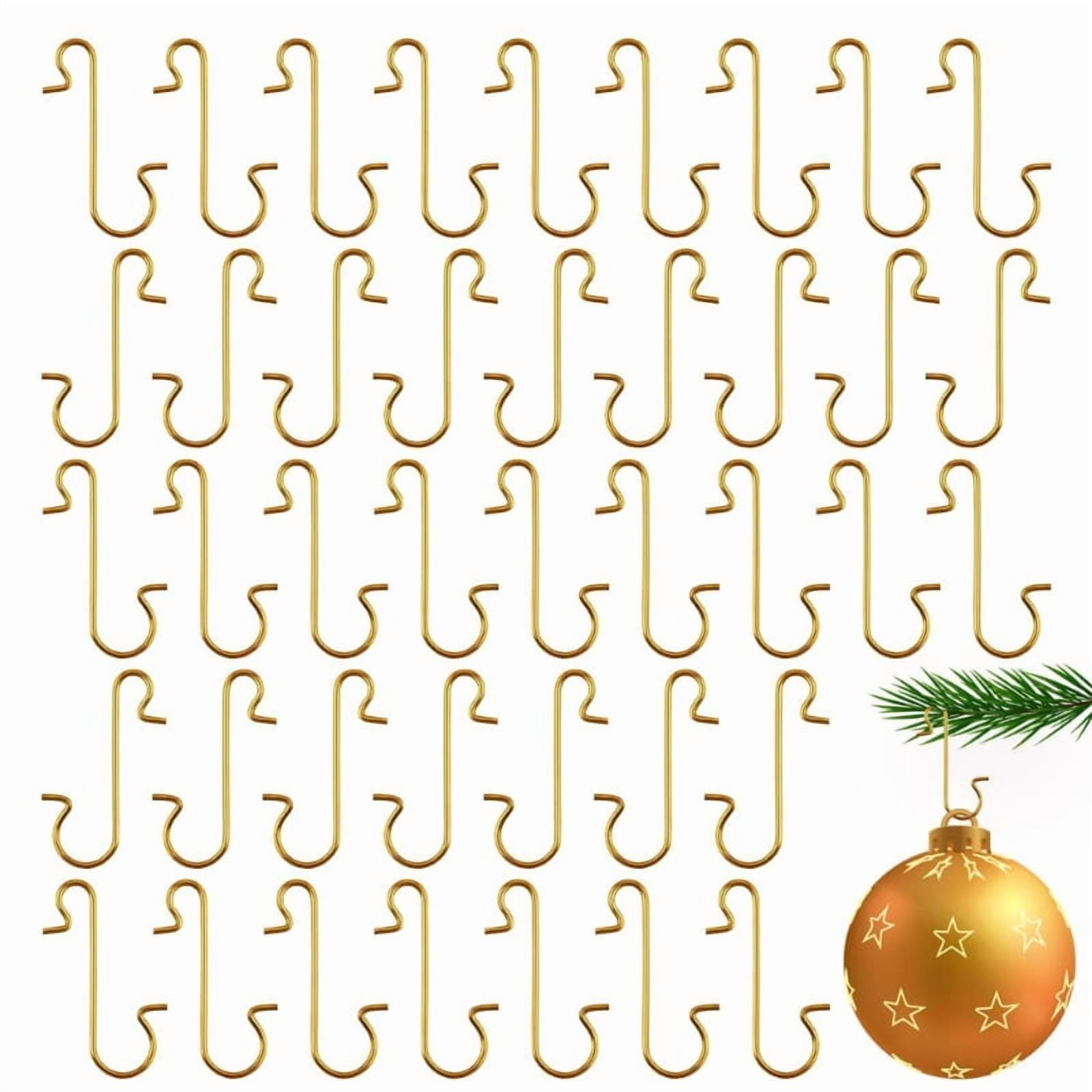 100pcs Ornament Hooks Metal Wire Hook Christmas Ornaments Hangers for ...