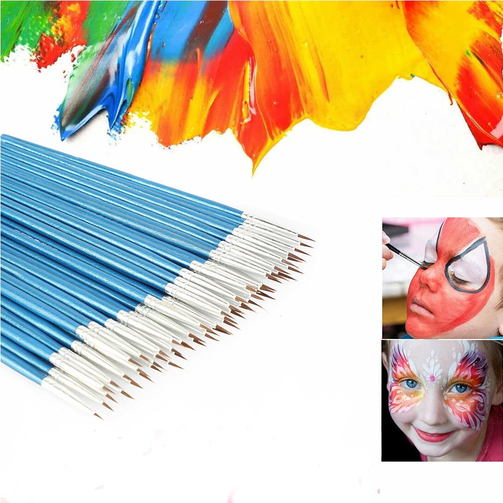 100pcs Paintbrushes Detail Fine Paint Brushes Tiny Artist Paintbrush ...