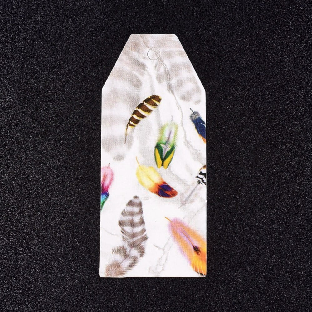 100pcs Paper Gift Tags Hange Tags For Arts and Crafts with Feather ...