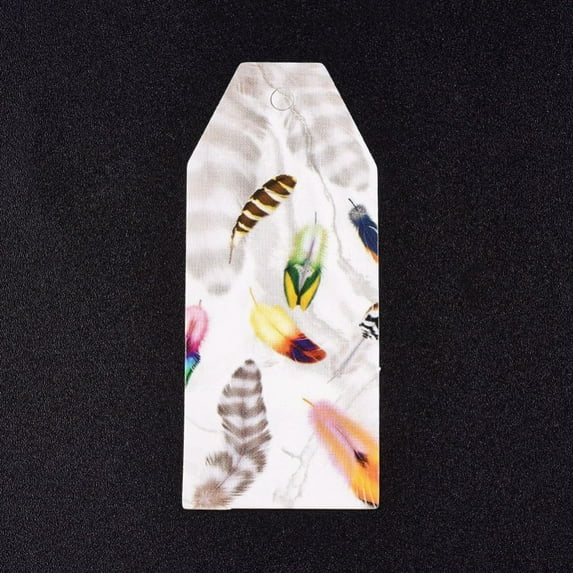 100pcs Paper Gift Tags Hange Tags For Arts and Crafts with Feather ...