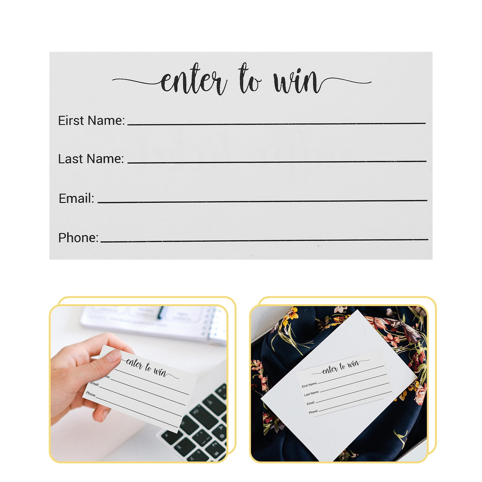 100pcs Party Raffle Tickets Multi-use Blank Raffle Cards Raffle Ticket ...