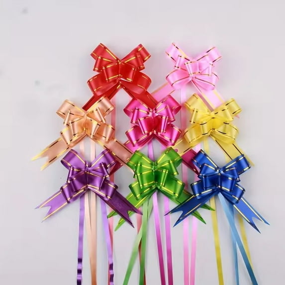 100pcs Party Wedding Christmas Tree Hanging Decorated Ribbon Bow Bag ...