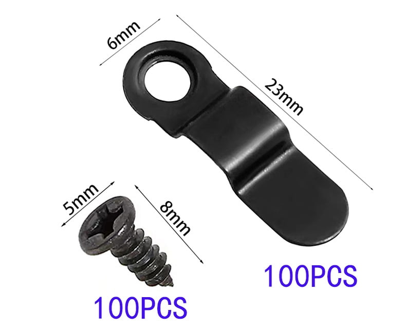 100pcs Photo Frame Backing Clip Picture Holder Iron Buckle Picture ...