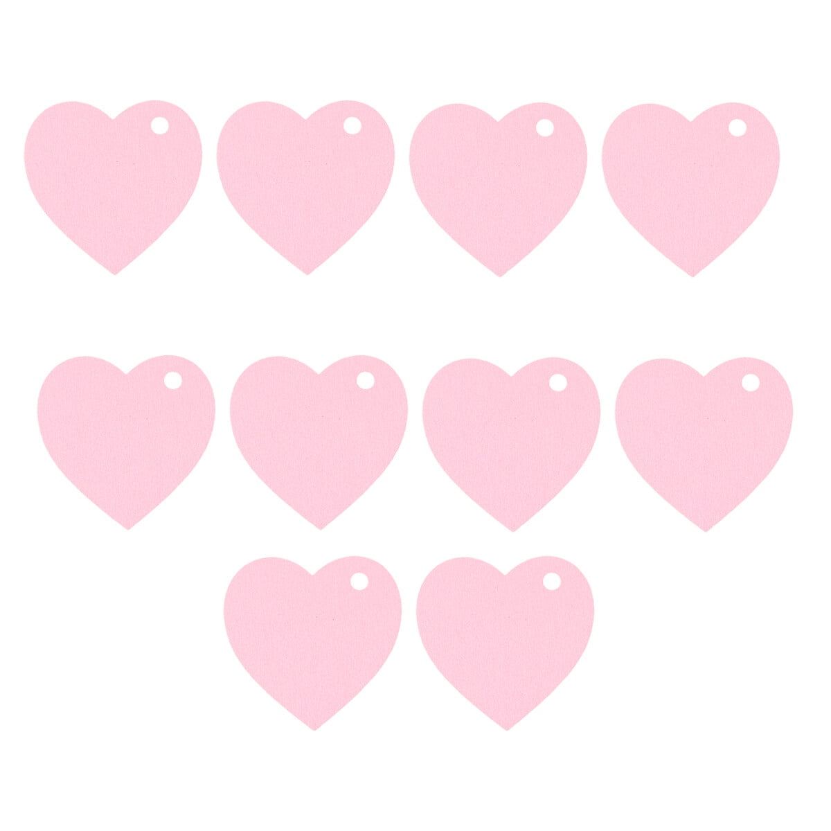 100pcs Pink Heart Shape Gift Tag Wish Decor Paper Tag Valentine's Day ...
