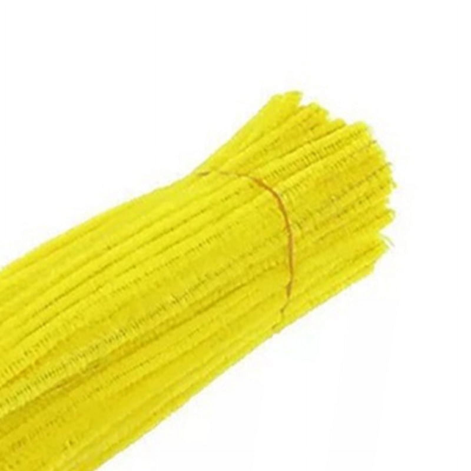 100pcs Pipe Cleaners Flexible Bendable Pure Color Polyester Chenille ...
