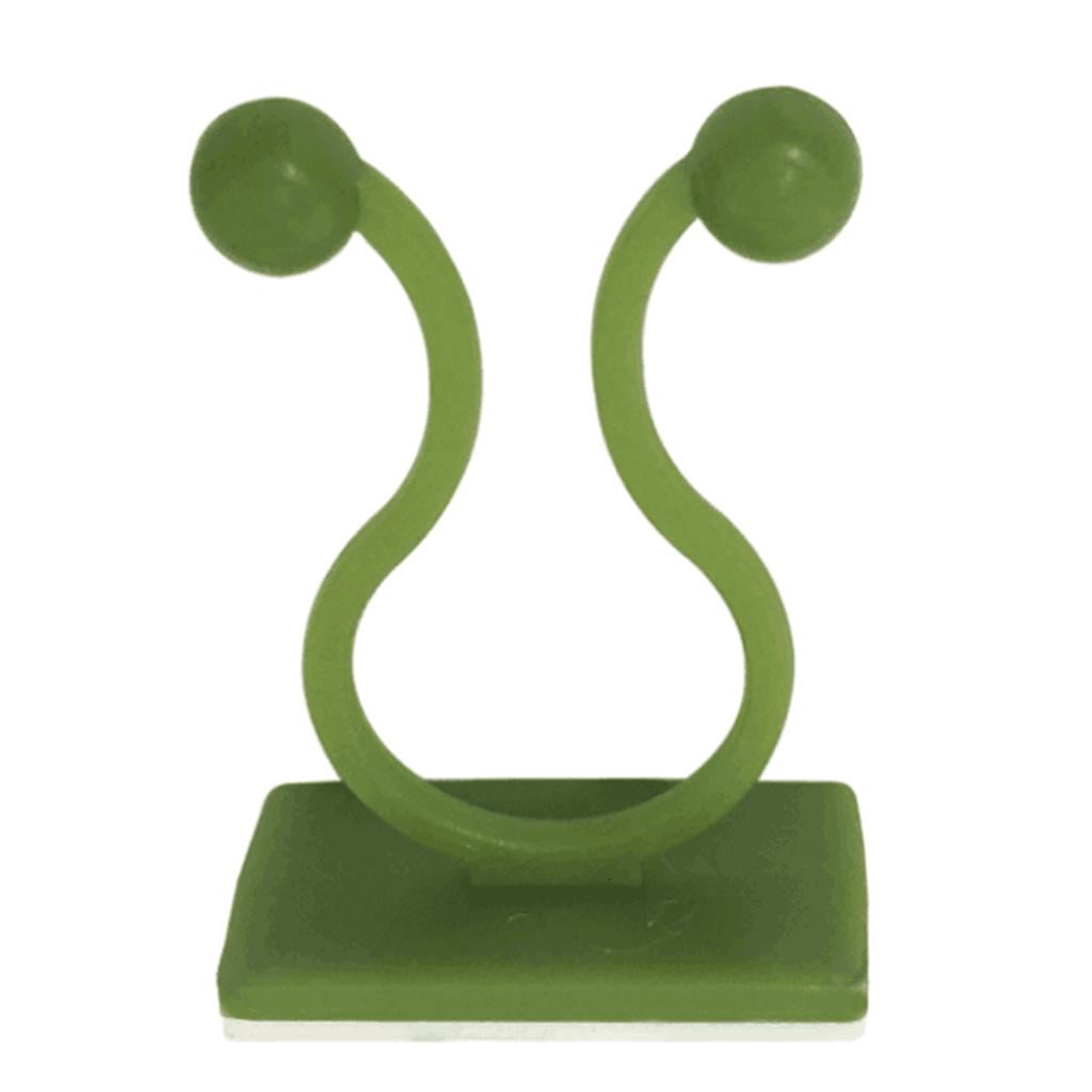 100pcs Plant Climbing Wall Fixture Clips Invisible Adhesive Sticky Hook ...