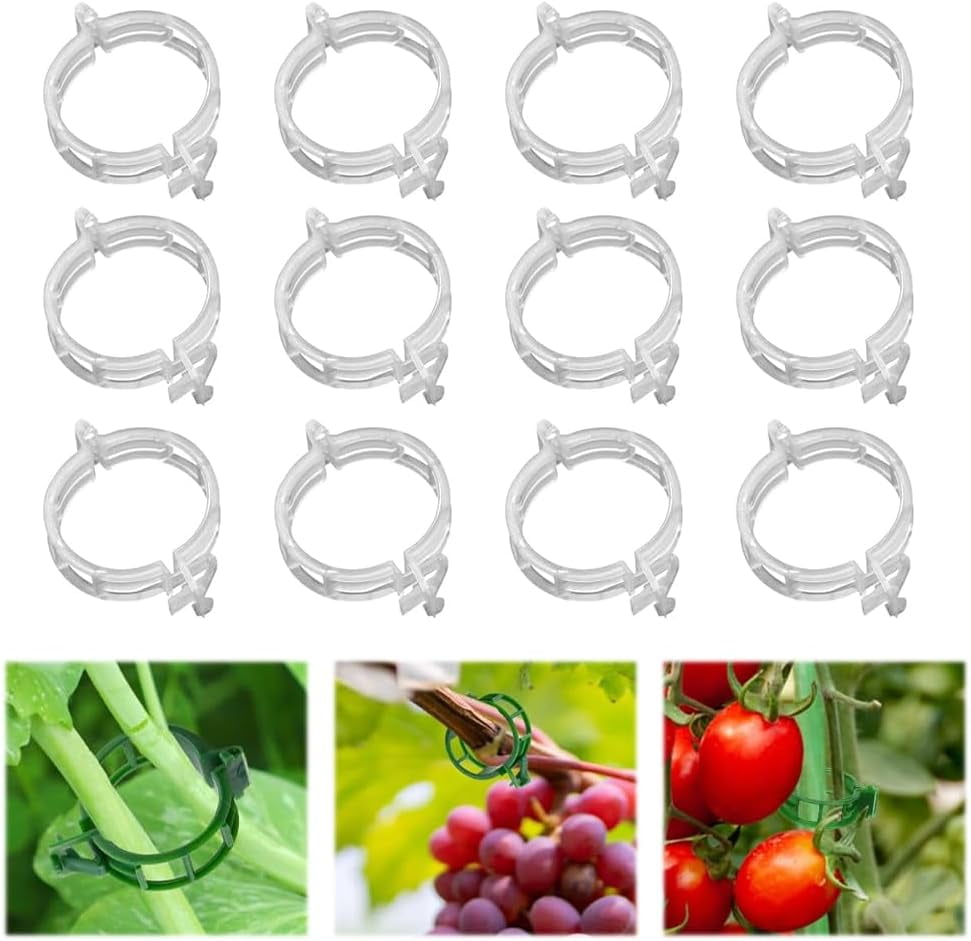 100pcs Plant Support Clips for Climbing Plants, Reusable Plastic ...