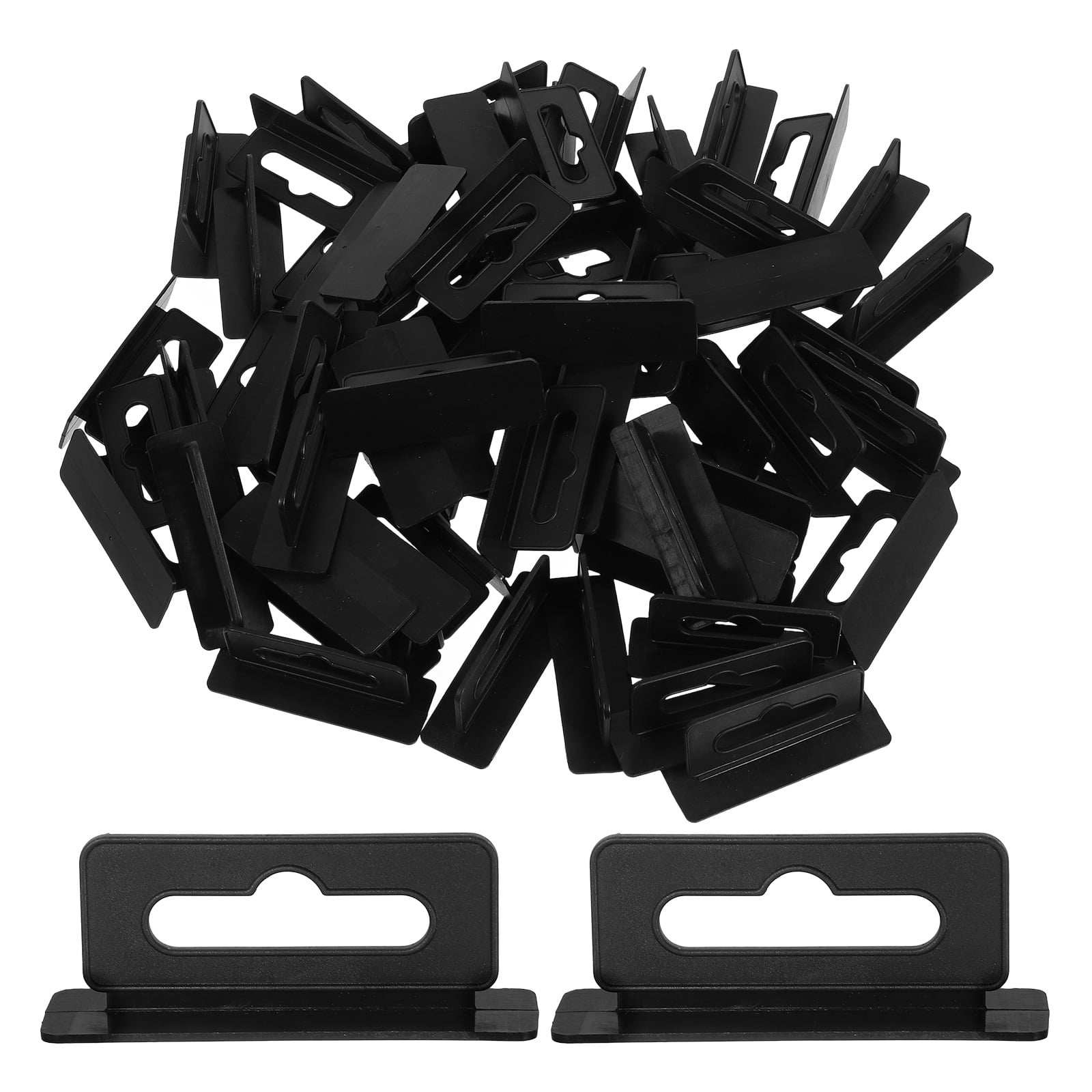 100pcs Plastic Aircraft Hole Hook Hanging Tabs Retail Slot Hole Tag ...
