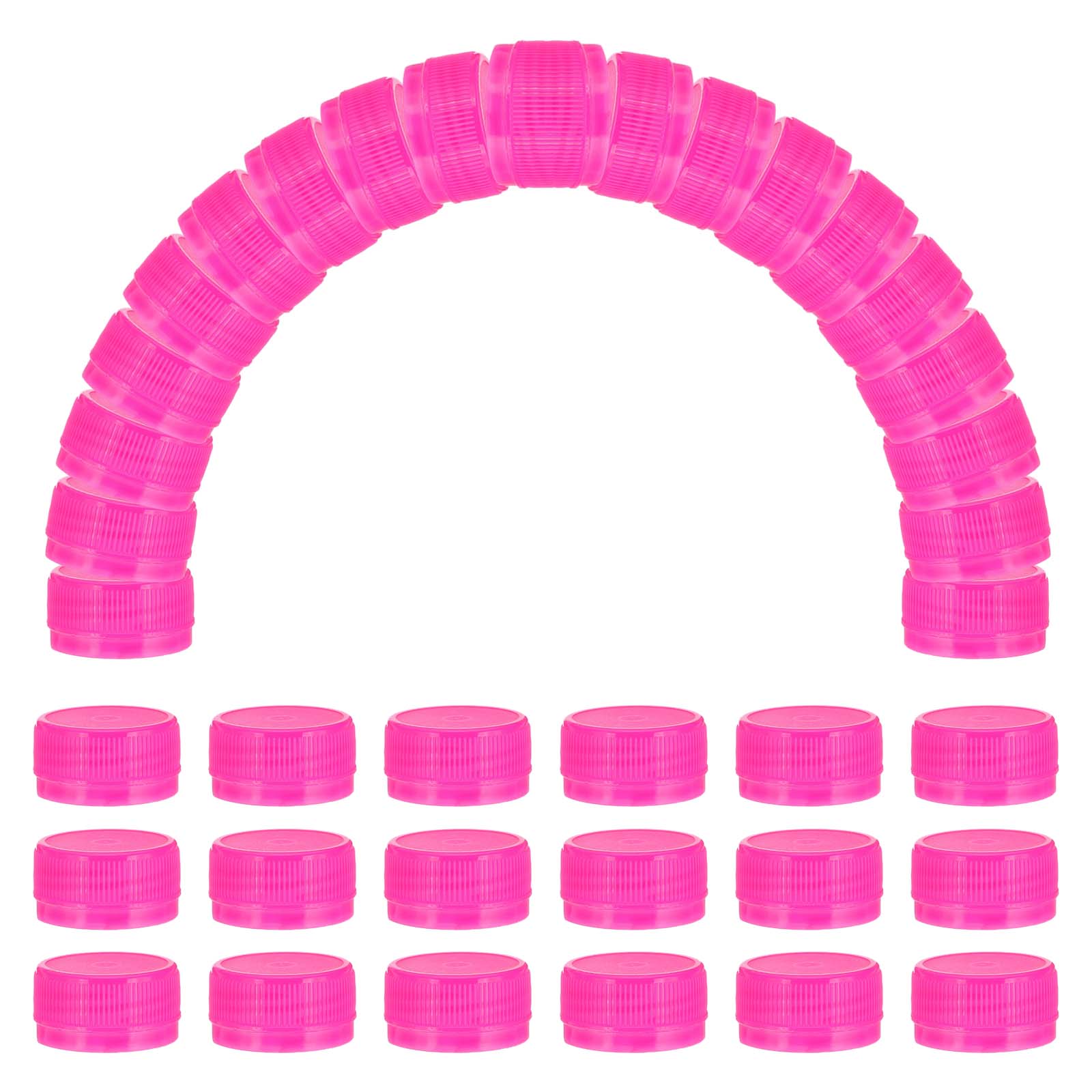 100pcs Plastic Bottle Caps, 1.2 inch Bottle Screw Lid Top Water Bottles ...