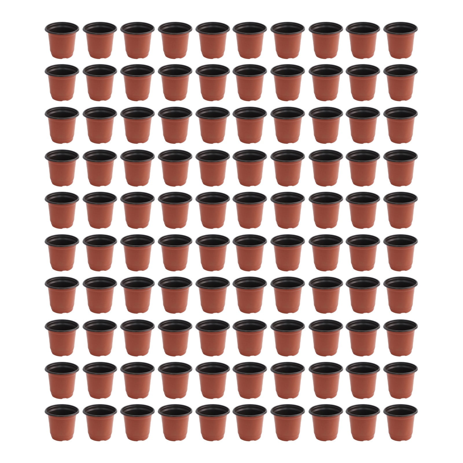 100Pcs Plastic Flower Pots Round Plant Pots For Potting Plants Cuttings ...