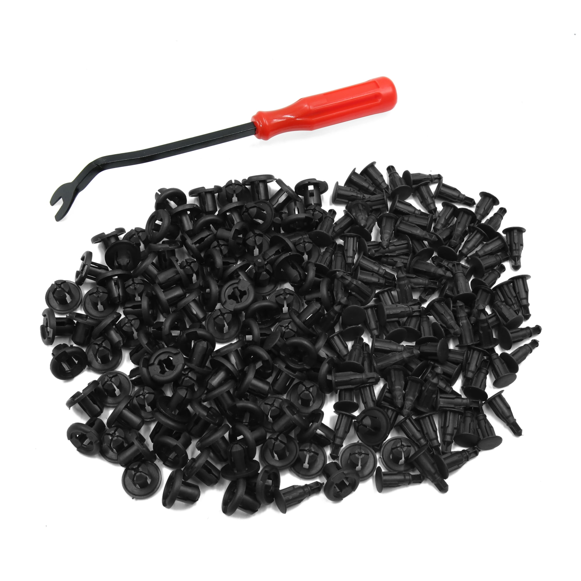100pcs Plastic Rivets 10mm Car Bumper Clips Trim Panel Fasteners Screws ...