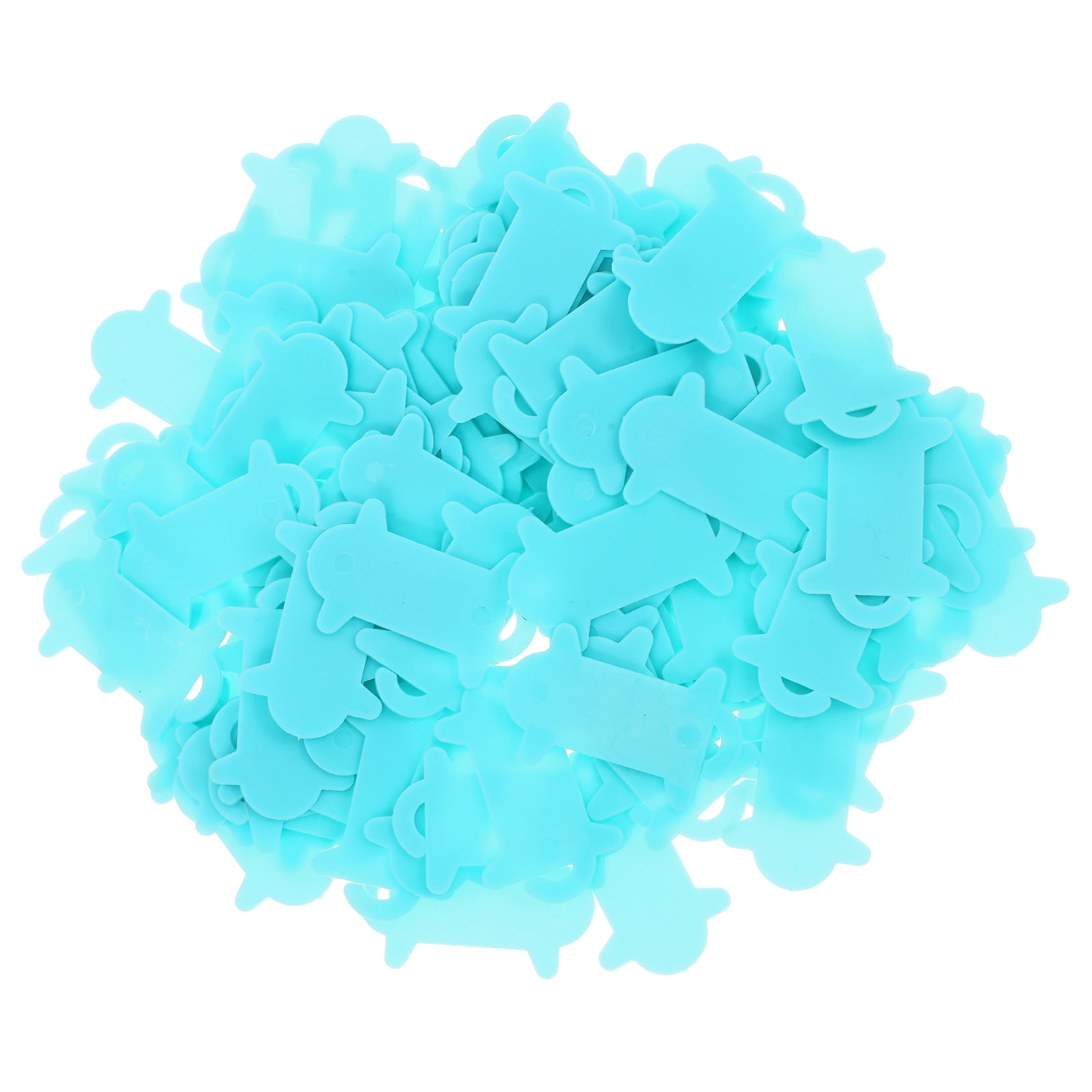 100pcs Portable Plastic Yarn Bobbin Spool Winder Thread Winding Plate ...