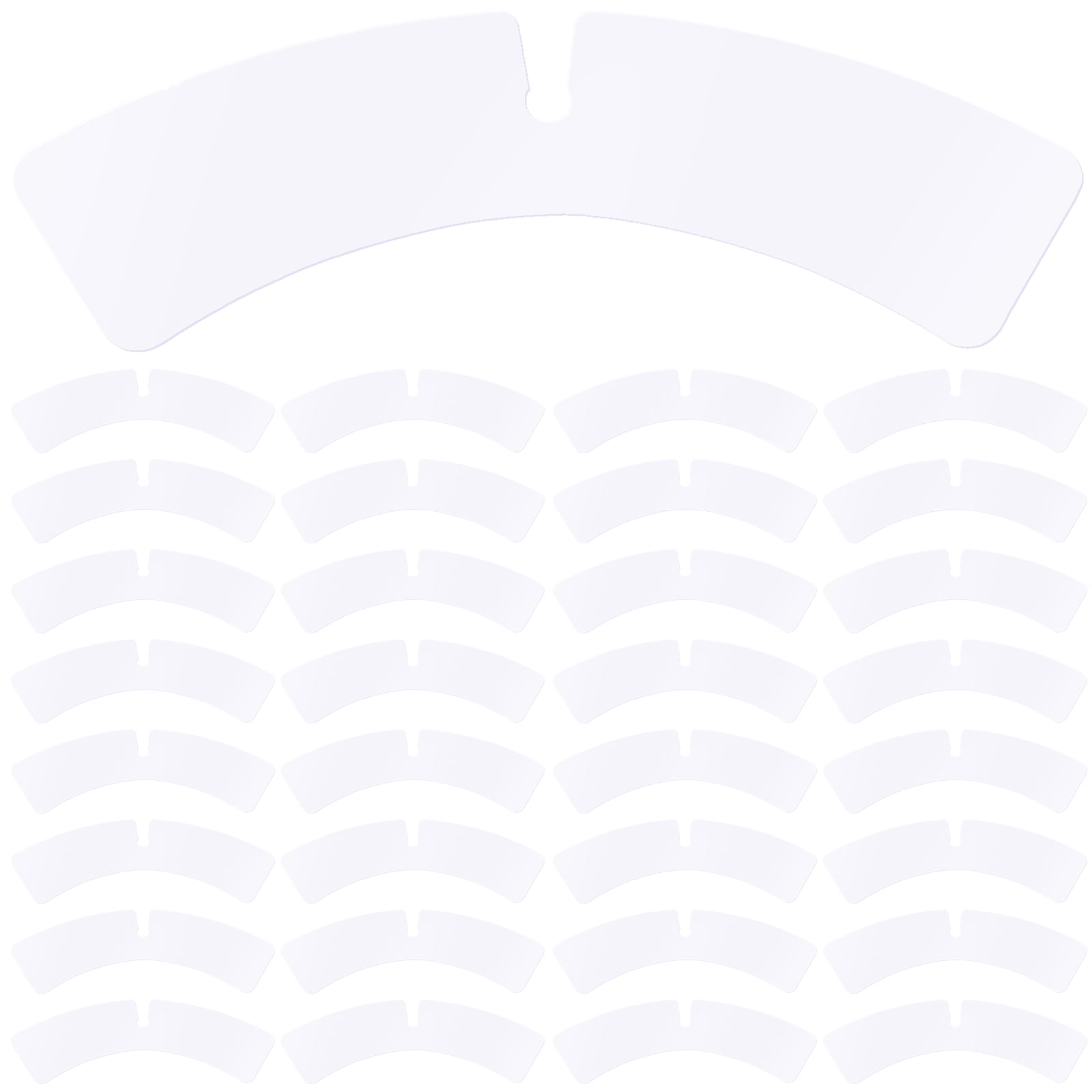 100pcs Practical Shirt Blouse Collar Supports Plastic Collar Stays ...