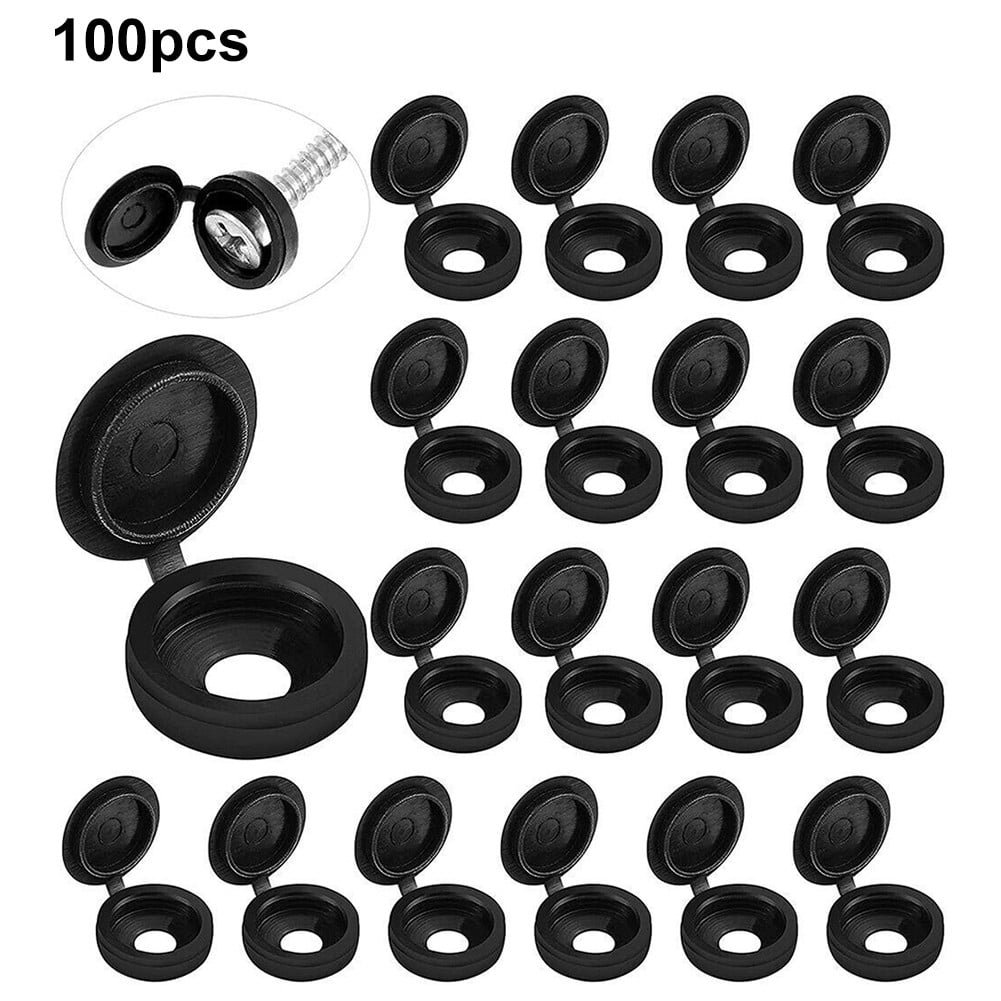100pcs Premium Plastic Hinged Screw sleeve - Sturdy and Waterproof ...