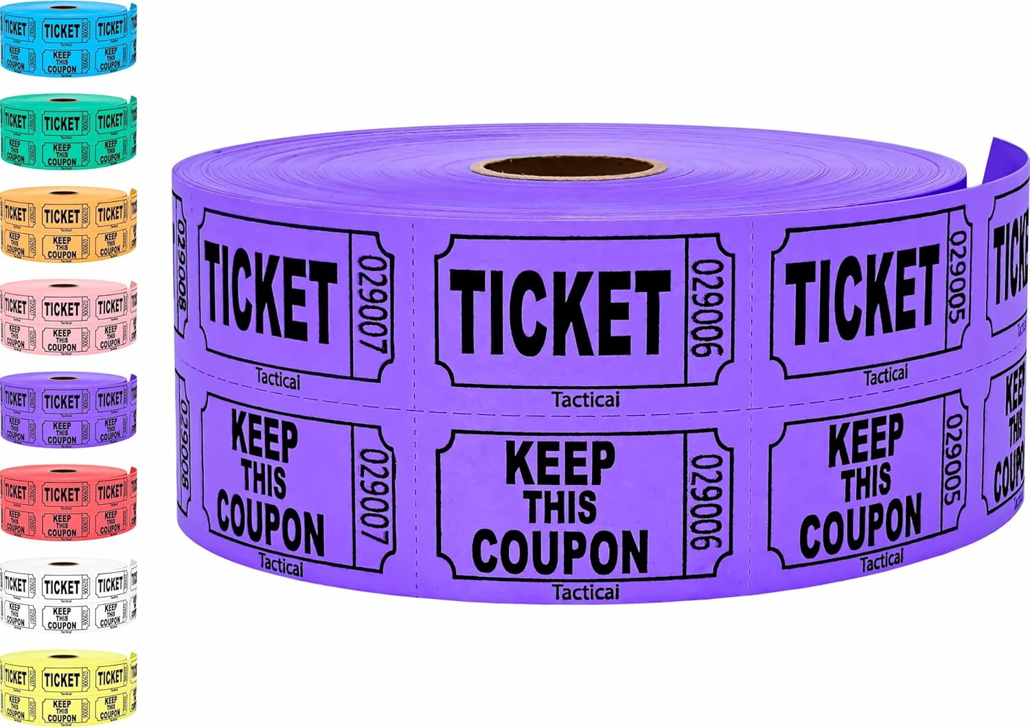 100pcs Raffle Tickets,Roll Of Raffle Tickets,Event Tickets, Easy Read ...