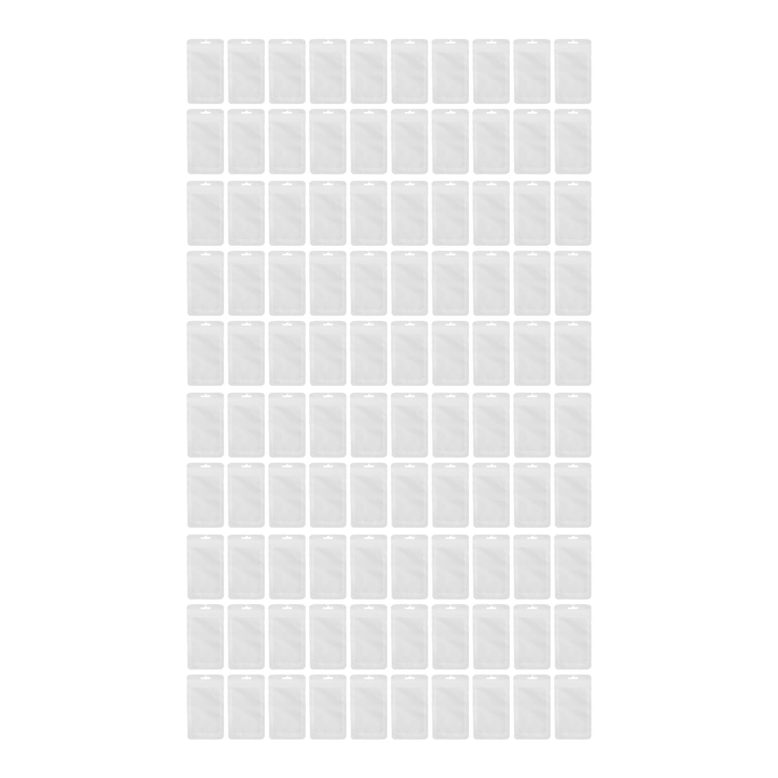 100pcs Resealable Zipper Bag Clear Window Aluminized Matte Sealable ...