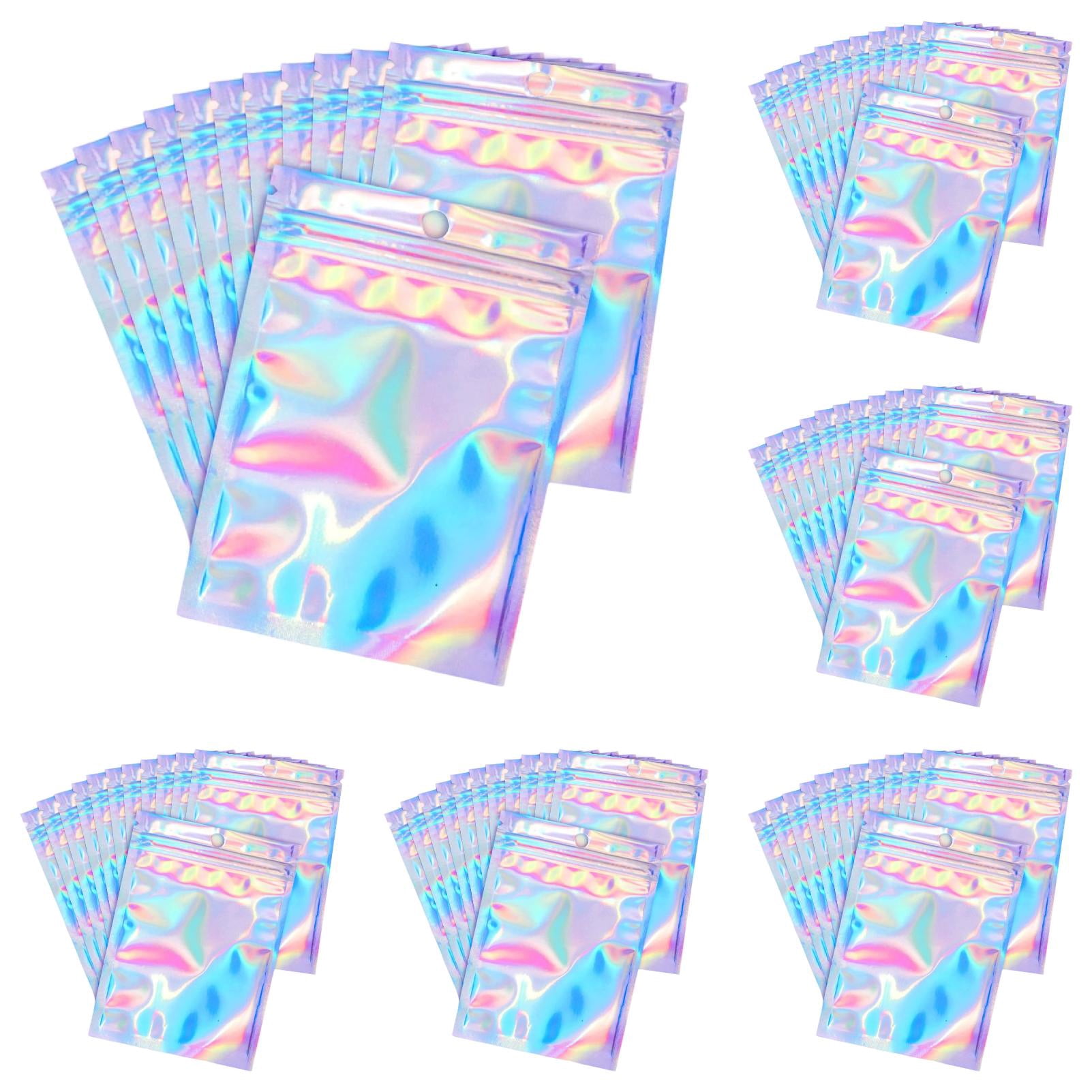 100pcs Reusable Sealable Polyester Film Bags Odor Aluminum Foil Zipper ...